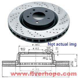 43512-60140 43512-60140 Front Brake Disc Rotor TOYOTA LAND CRUISER