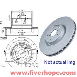 2044210712 A2044210712 Brake Disc Rotor MERCEDES-BENZ C CLASS